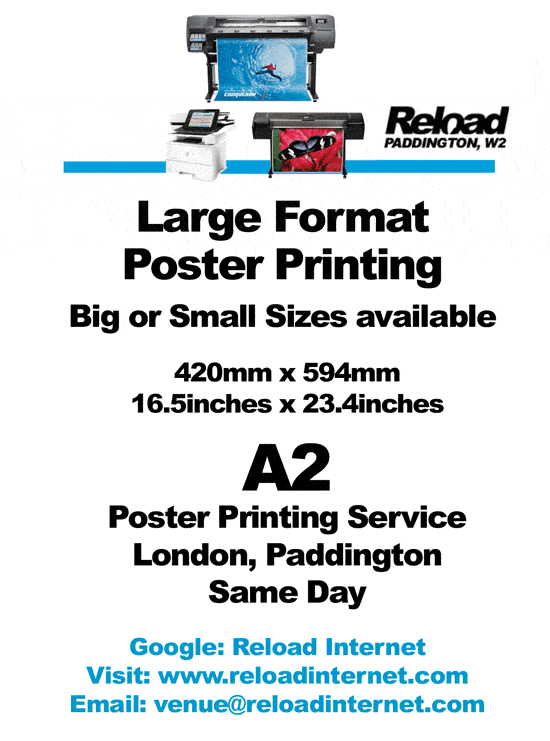 A2 Poster Printing - Same Day A2 Printing - London Poster Printing
