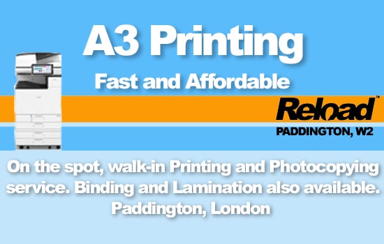 A3 printing colour or black and white, Central London | Fast and Affordable
