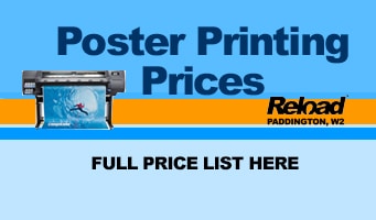 Poster Printing Price List | Reload Paddington