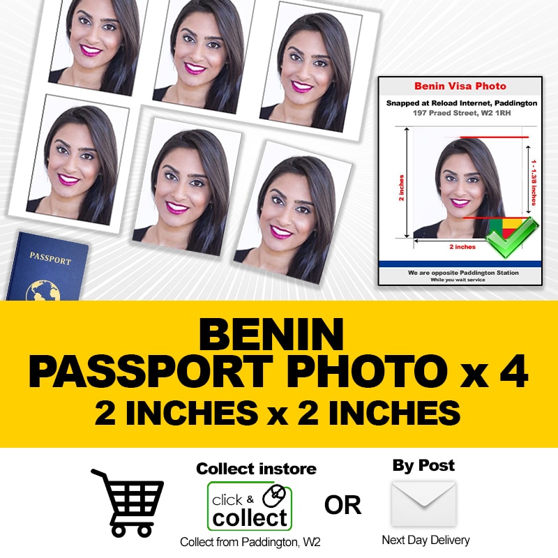 Benin Passport Photo and Visa Photo snapped in Paddington, London
