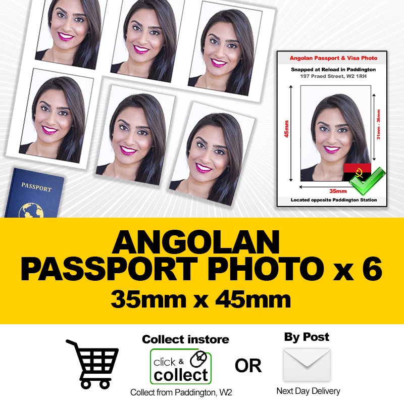 Angolan Passport and visa quick Photo printing services at Reload Internet