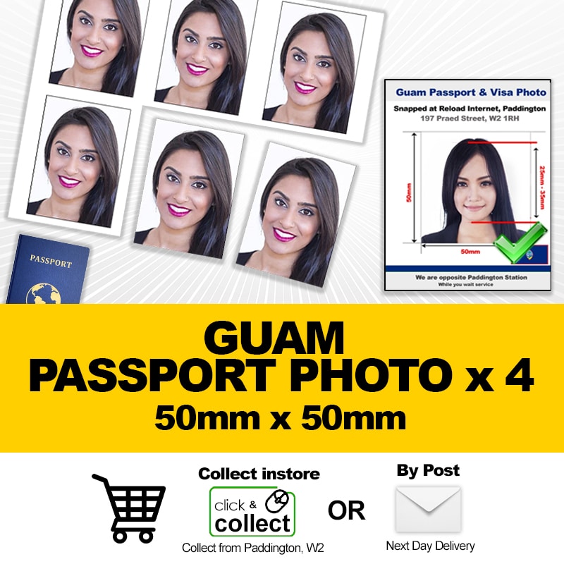 Guam Passport Photo and Visa Photo snapped in Paddington, London