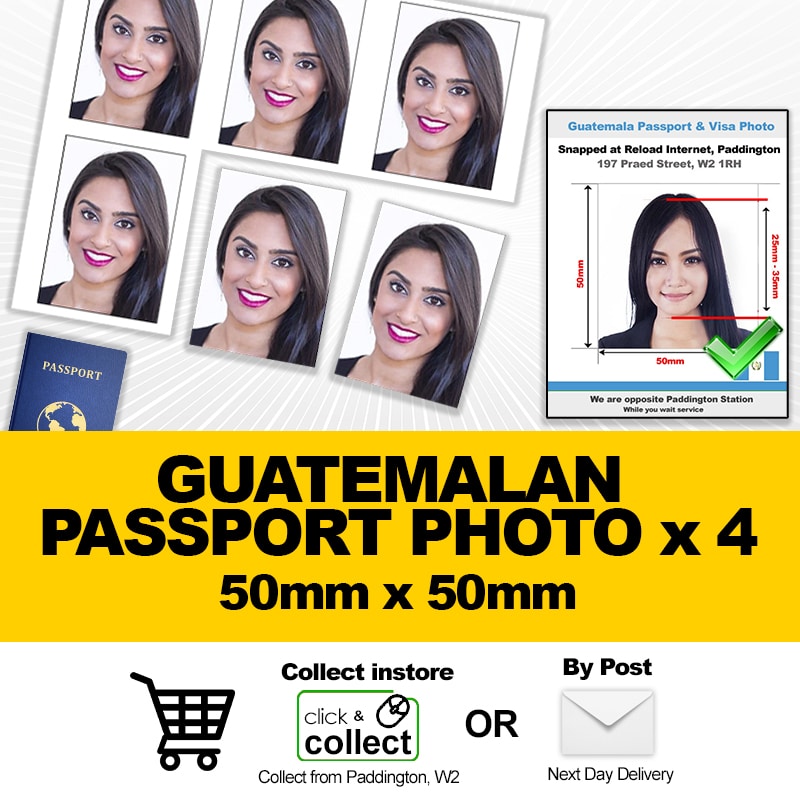Guatemalan Passport Photo and Visa Photo snapped in Paddington, LDN