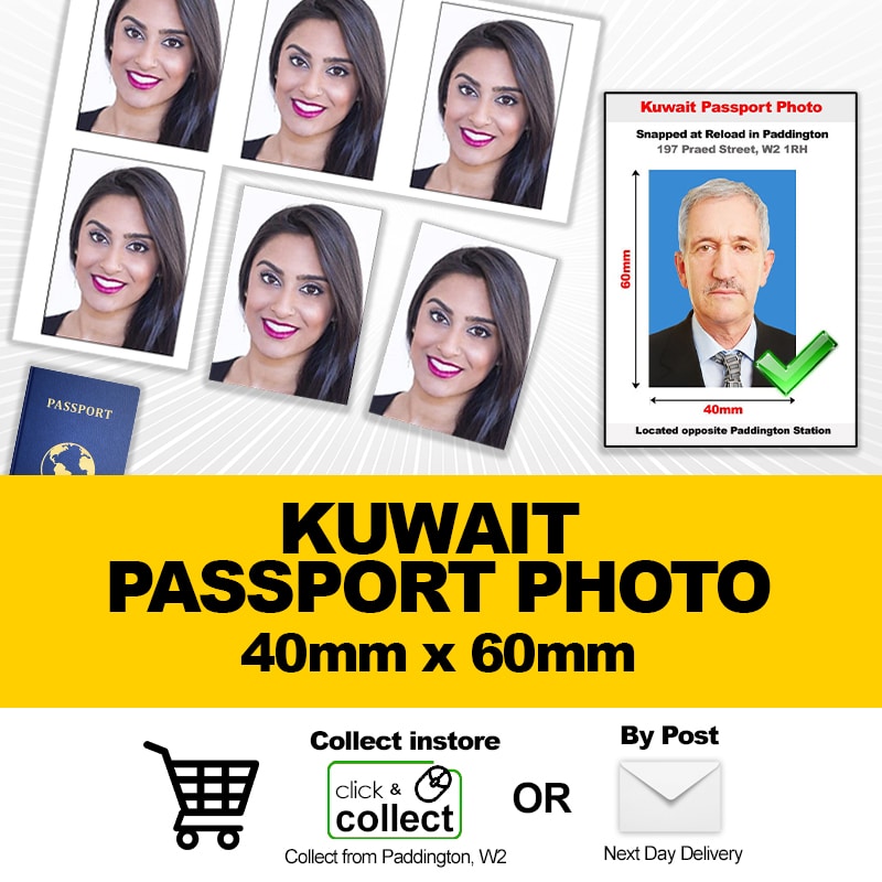 Kuwait Passport Photo and Visa Photo snapped in Paddington, London
