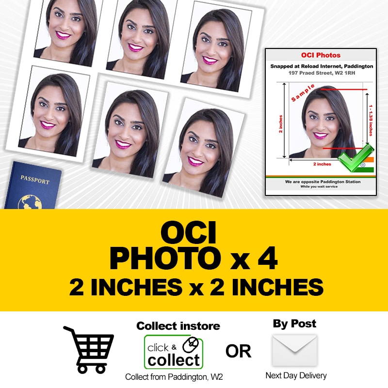OCI Passport Photo service, OCI digital photo upload & digital signature