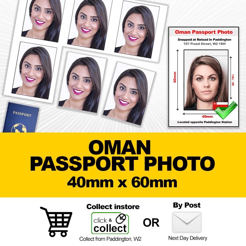 Oman Passport Photo and Visa Photo snapped in Paddington, London