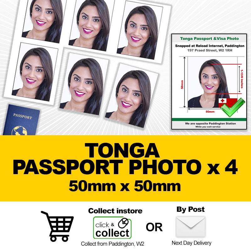 Tonga Passport Photo and Visa Photo snapped in Paddington, London