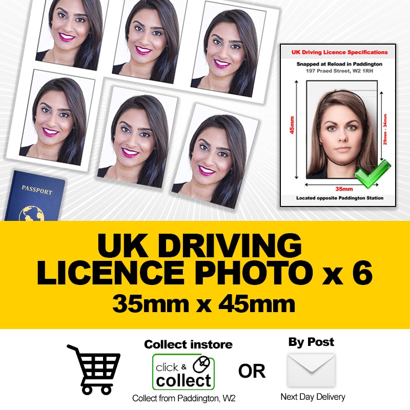 Driving Licence Photo is the same specifications at UK Passport Photo